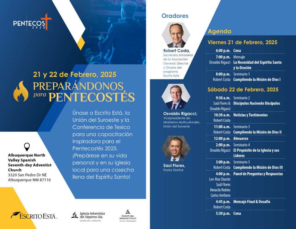 Preparándonos para Pentecost 2025 – Texico Conference of Seventh-day ...